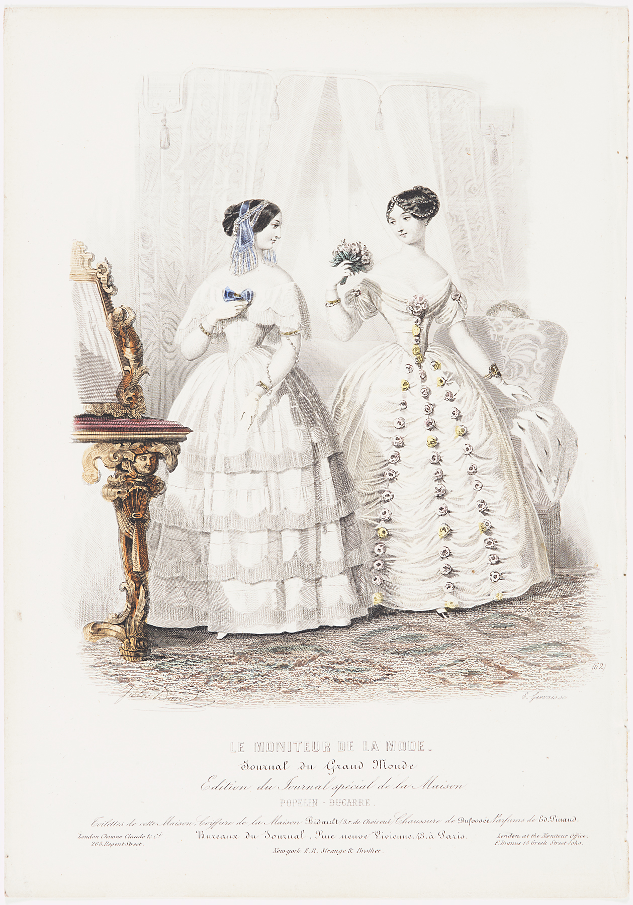 untitled (two women fashion plate), plate 62 | Spencer Museum of Art
